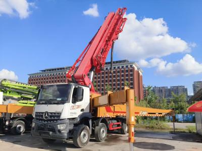 China Used 2021 SANY 62M Concrete Pump Truck Mercedes Chassis Excellent Value for sale