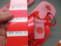 China Customized Kids Character Flip Flops Sandals Dots Print Pattern FAMA Approved for sale