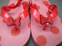 China Customized Kids Character Flip Flops Sandals Dots Print Pattern FAMA Approved for sale