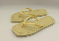 China EVA Material Womens Summer Flip Flops Square Toe Burn Out Sock Sandals for sale