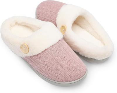 China Silent Sole Warm Comfy Women's Indoor Slippers Memory Foam House Slipper for sale