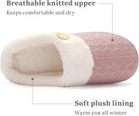 China Silent Sole Warm Comfy Women's Indoor Slippers Memory Foam House Slipper for sale