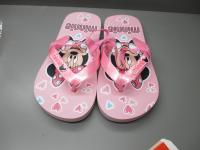 China Licensed Minnie Character Kids Flip Flops Sandals Screen Print And 3D Print for sale