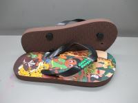 China OEM PE EVA Kids Character Flip Flops Sandals Open Toe Style Anti Slip Design for sale