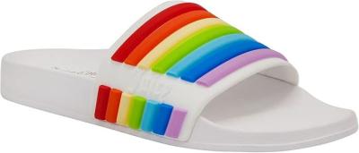 China EVA Rubber Soles Women's Slides Rubber Band Flat Sandals Slip On for sale