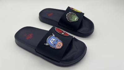China Slip On Licensed Childrens Pool Slide Sandals Avengers Slipper Lightweight for sale