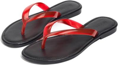 China OEM Fashion Women's Flip Flops Ladies Beach Sandals With Translucent PVC Uppers for sale