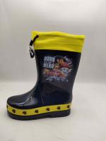 China Customized Logo Youth Gumboots PVC Material Childrens Rain Boots for sale