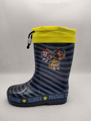 China Fun Print Character Kids Rain Boots Gum Boots Comfortable OEM Brand for sale