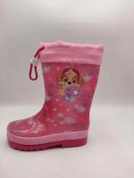 China Safety Comfort Kids Rain Boots Non Slip Paw Patrol Design Childrens Gumboots for sale