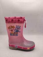 China Safety Comfort Kids Rain Boots Non Slip Paw Patrol Design Childrens Gumboots for sale