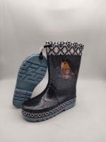 China Customized Logo Youth Gumboots PVC Material Childrens Rain Boots for sale