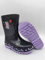 China 100% Waterproof PVC Character Rain Boots Childrens Size Anti Slip OEM Logo for sale