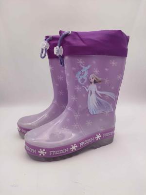 China Multiple Color Childrens Wellington Boots With Anti Skid Sole and Removable Linings for sale