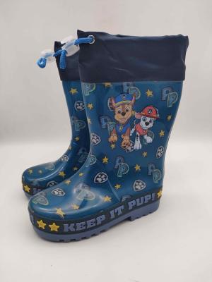 China Customized Color Childrens Gumboots Rain Boots Matt Or Shiny Finish Light Up Design for sale