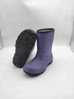 China Anti Slip Waterproof TPR Kids Rain Boots Warm Lining Childrens Mud Boots for sale