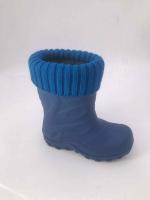 China Slip Resistant TPR Kids Rain Boots Lightweight With Warm Knits Customized Colors for sale