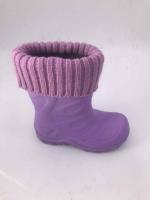 China Slip Resistant TPR Kids Rain Boots Lightweight With Warm Knits Customized Colors for sale