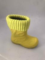 China Slip Resistant TPR Kids Rain Boots Lightweight With Warm Knits Customized Colors for sale