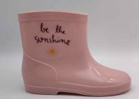 China Flexible PVC Side Print Girls Rain Boots Light Up Childrens Hunter Wellies OEM ODM for sale