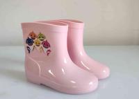 China Flexible PVC Side Print Girls Rain Boots Light Up Childrens Hunter Wellies OEM ODM for sale