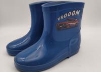 China Childrens Light Up Rain Boots Side Printed Multiple Color Wellington Boots for sale