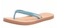 China Solid Sock 15mm EVA Fitflop Womens Slippers Pool Flip Flops With Plaited PU Upper for sale