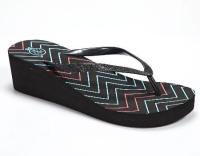 China PE EVA Women Summer Wedge Flip Flops non slip sandals Customized Colors for sale