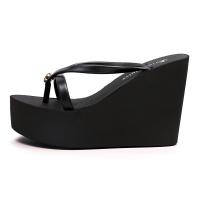 China Customized Women Wedge Flip Flops Summer Pool Sandals Water Friendly for sale