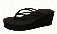 China PVC EVA Materials Ladies Fitflop Wedge Sandals Platform Beach Sandals Wholesale for sale