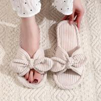 China Classical Designs Women's Indoor Slippers Soft Sole Open Toe House Slippers OEM for sale