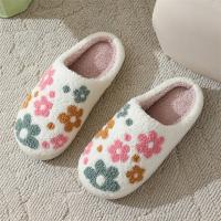 China Womens Comfy Warm Slipper Memory Foam Faux Fur Lined Slippers For Holiday Christmas for sale