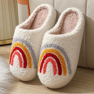 China Womens Comfy Warm Slipper Memory Foam Faux Fur Lined Slippers For Holiday Christmas for sale