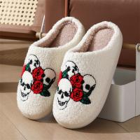 China OEM Womens Holiday Halloween Slipper Knitted Ladies Christmas Slippers Anti Slip for sale