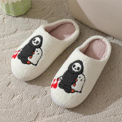 China Fashionable Holiday Women's Indoor Slippers Knitted Upper Shoes Custom Design for sale