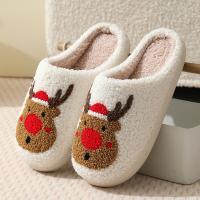China Custom Brand Womens Warm Slipper Comfy Memory Foam Holiday Slippers for sale