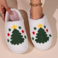 China Custom Brand Womens Warm Slipper Comfy Memory Foam Holiday Slippers for sale