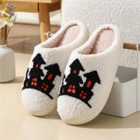 China Soft Sole Womens Memory Foam Slipper Holiday Halloween Christmas Plush Slippers for sale