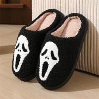 China Soft Sole Womens Memory Foam Slipper Holiday Halloween Christmas Plush Slippers for sale