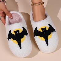 China Soft Sole Womens Memory Foam Slipper Holiday Halloween Christmas Plush Slippers for sale