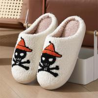 China Soft Sole Womens Memory Foam Slipper Holiday Halloween Christmas Plush Slippers for sale