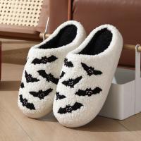 China Soft Sole Womens Memory Foam Slipper Holiday Halloween Christmas Plush Slippers for sale