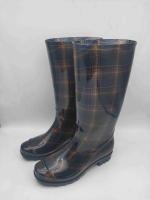 China Customized Female Rain Boots Non Slip Sole Womens Tall Gumboots Waterproof for sale
