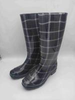 China Customized Female Rain Boots Non Slip Sole Womens Tall Gumboots Waterproof for sale