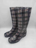 China Customized Female Rain Boots Non Slip Sole Womens Tall Gumboots Waterproof for sale