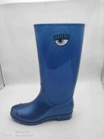 China Female PVC Slip On Tall Glitter Rain Boots Waterproof OEM ODM Service for sale
