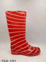 China Women Pvc Slip On Tall Rain Boots Chelsea Wellington Style Ladies Ankle Gumboots for sale