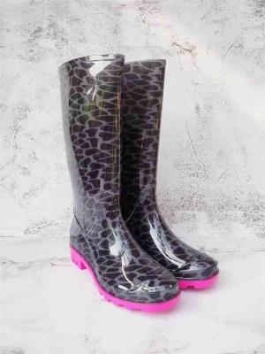 China Non Slip Women's Rain Boots PVC Outsole Tall Style Waterproof Gardening Boots for sale