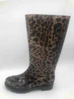 China Non Slip Women's Rain Boots PVC Outsole Tall Style Waterproof Gardening Boots for sale