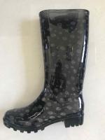 China Non Slip Women's Rain Boots PVC Outsole Tall Style Waterproof Gardening Boots for sale